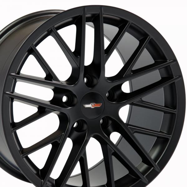 88-96 WHEEL (C6 ZR1 STYLE BLACK) 17X9.5 | Volunteer Vette Corvette Parts
