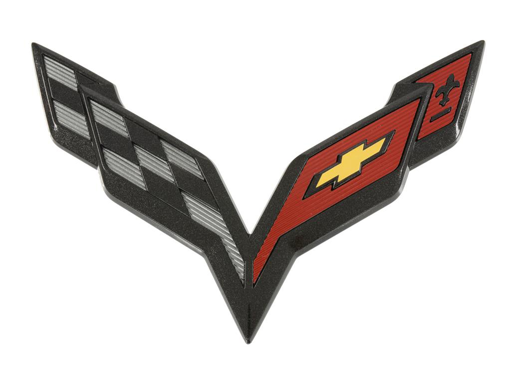 14-19 CORVETTE FRONT NOSE EMBLEM (CARBON) | Volunteer Vette Corvette Parts