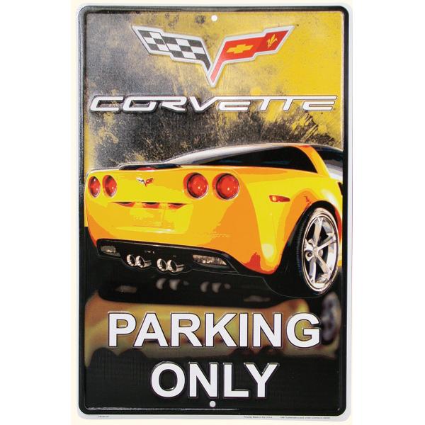 CORVETTE PARKING ONLY SIGN | Volunteer Vette Corvette Parts