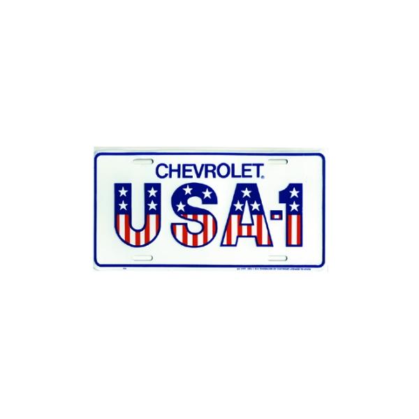 CHEVROLET USA-1 LICENSE PLATE | Volunteer Vette Corvette Parts