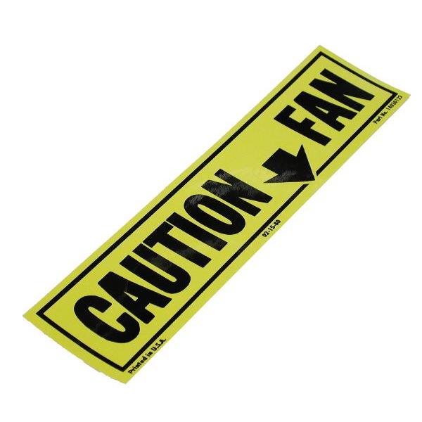 80-82 FAN SHROUD CAUTION DECAL | Volunteer Vette Corvette Parts